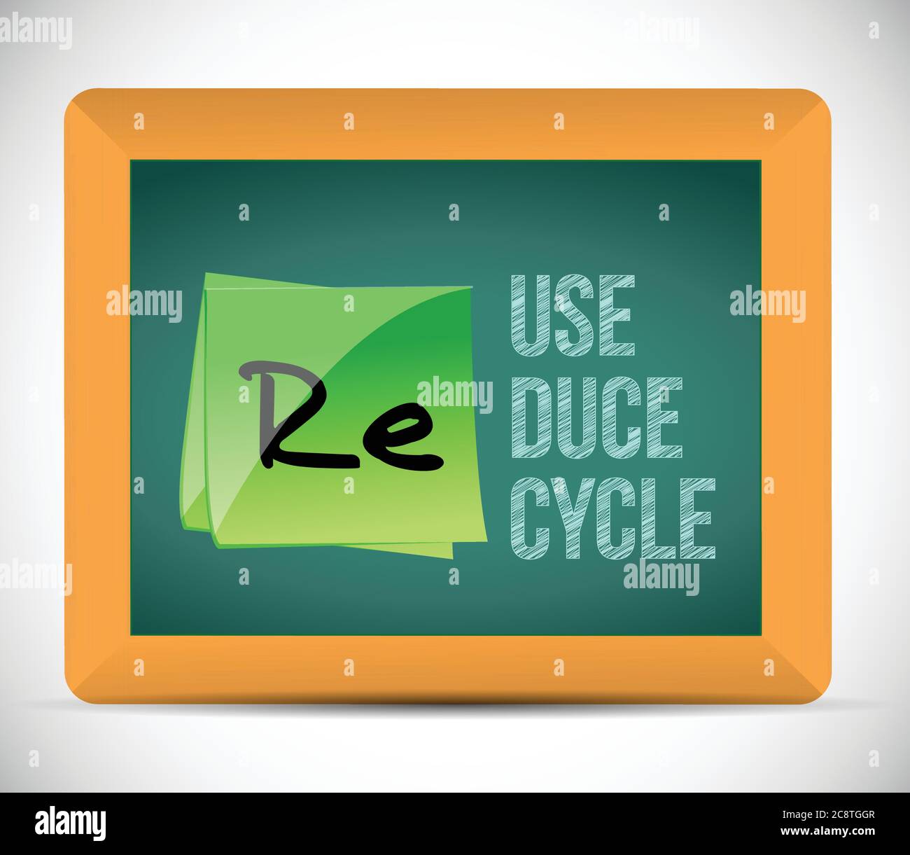 Reuse, reduce, recycle illustration design over a chalkboard Stock ... Reuse, reduce, recycle illustration design over a chalkboard Stock ...