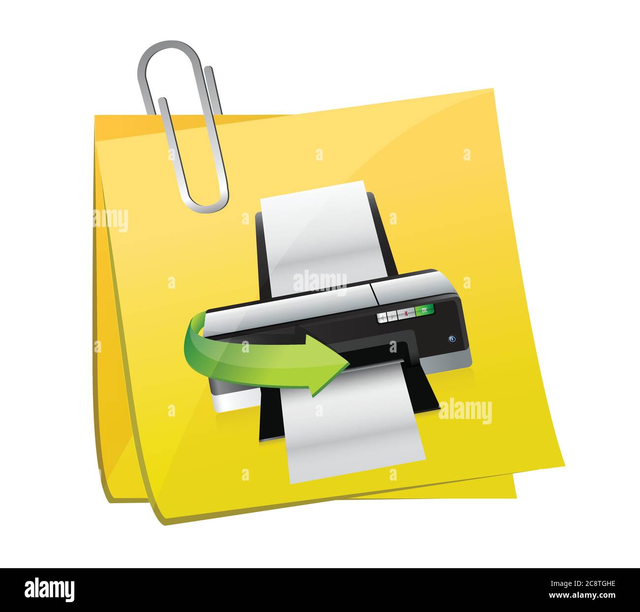 Post printer illustration design over a white background Stock Vector ...