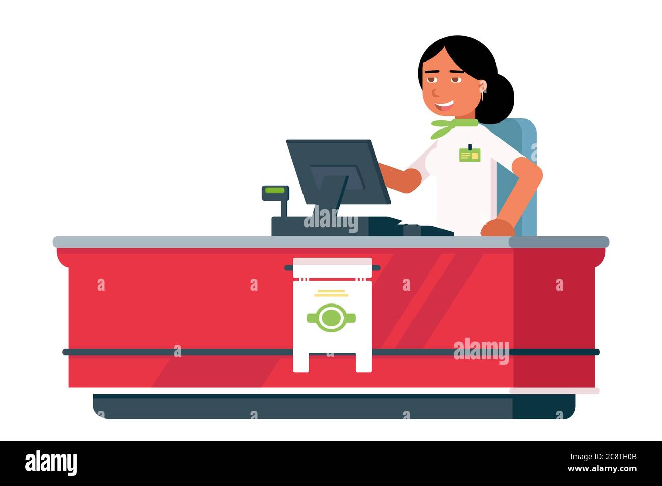 Smile desk Stock Vector Images - Alamy