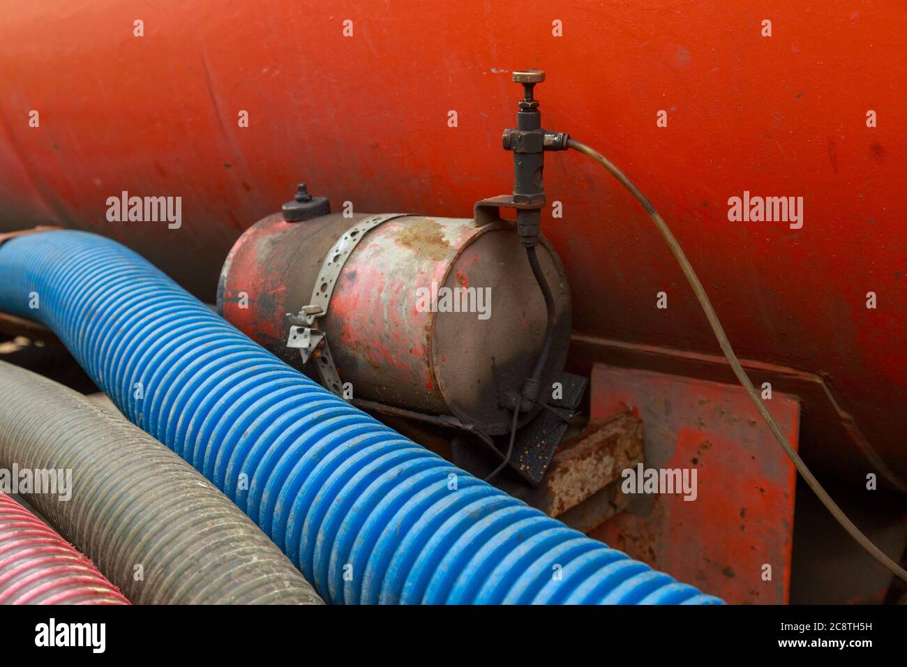Pipe of a Sewage Pumping Machine. Providing Sewer Cleaning Service ...