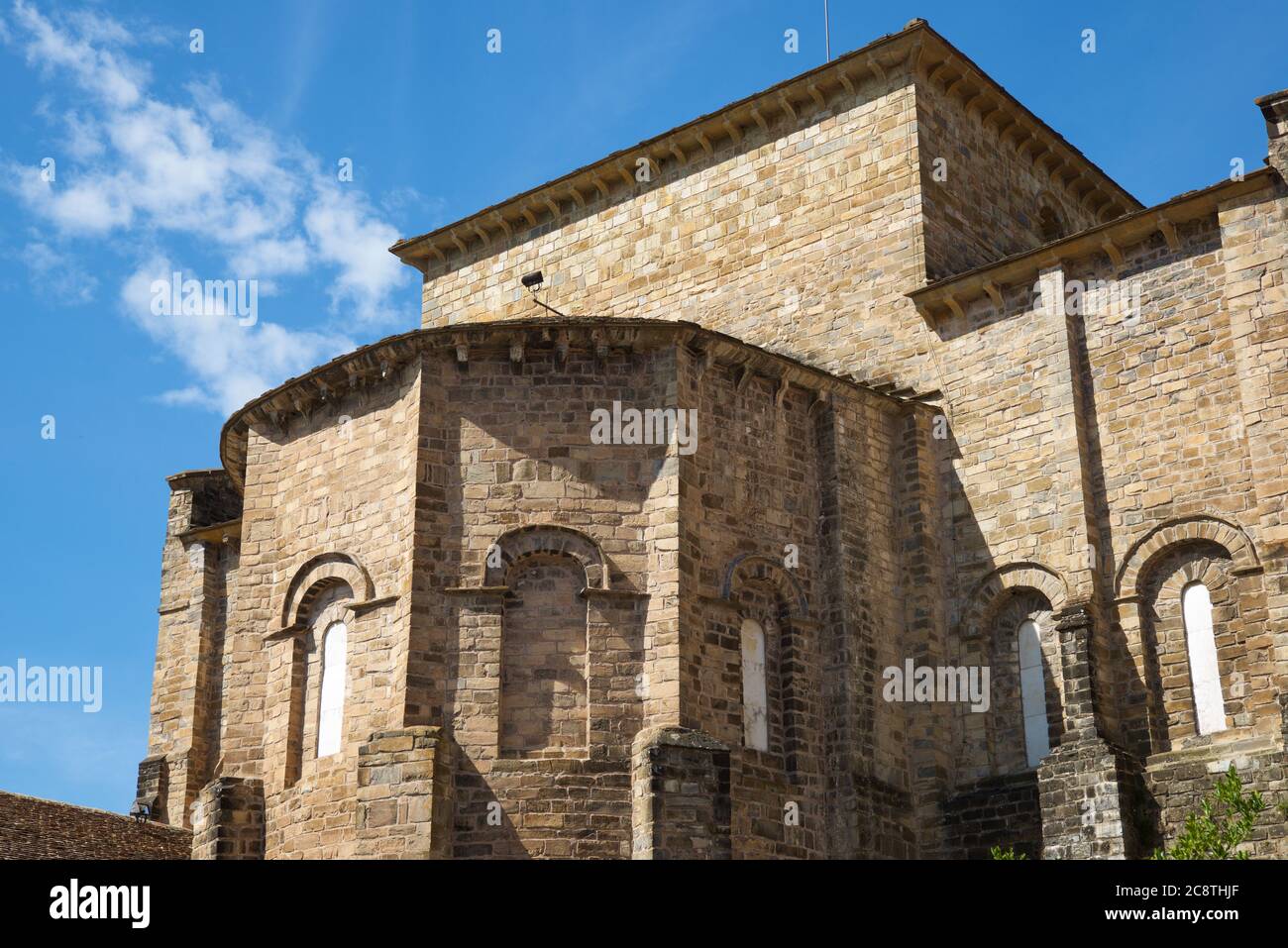 Romanesque monastery of Saint Peter in Siresa, Hecho Valley, Pyrenees ...