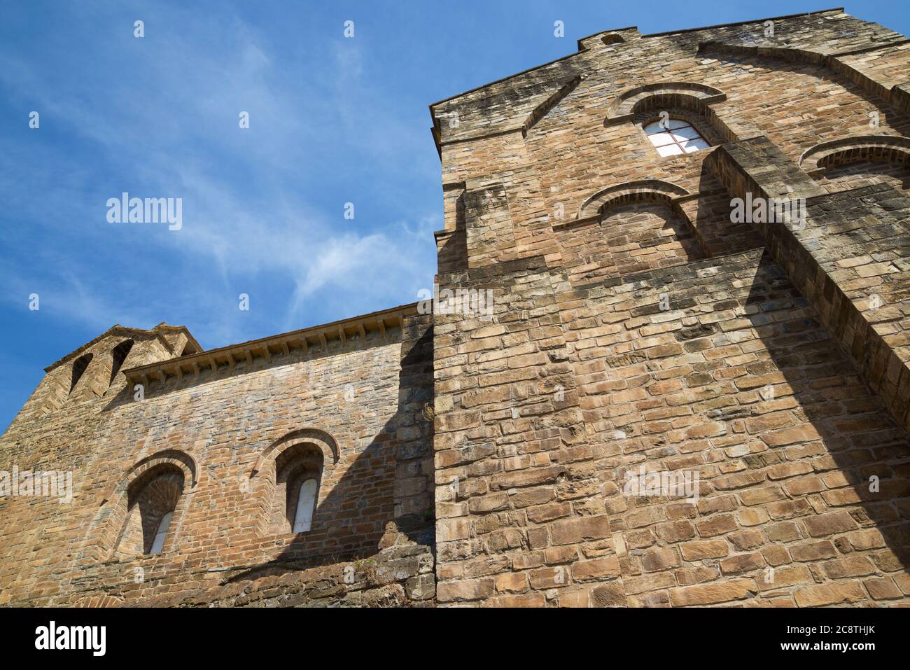 Romanesque monastery of Saint Peter in Siresa, Hecho Valley, Pyrenees ...