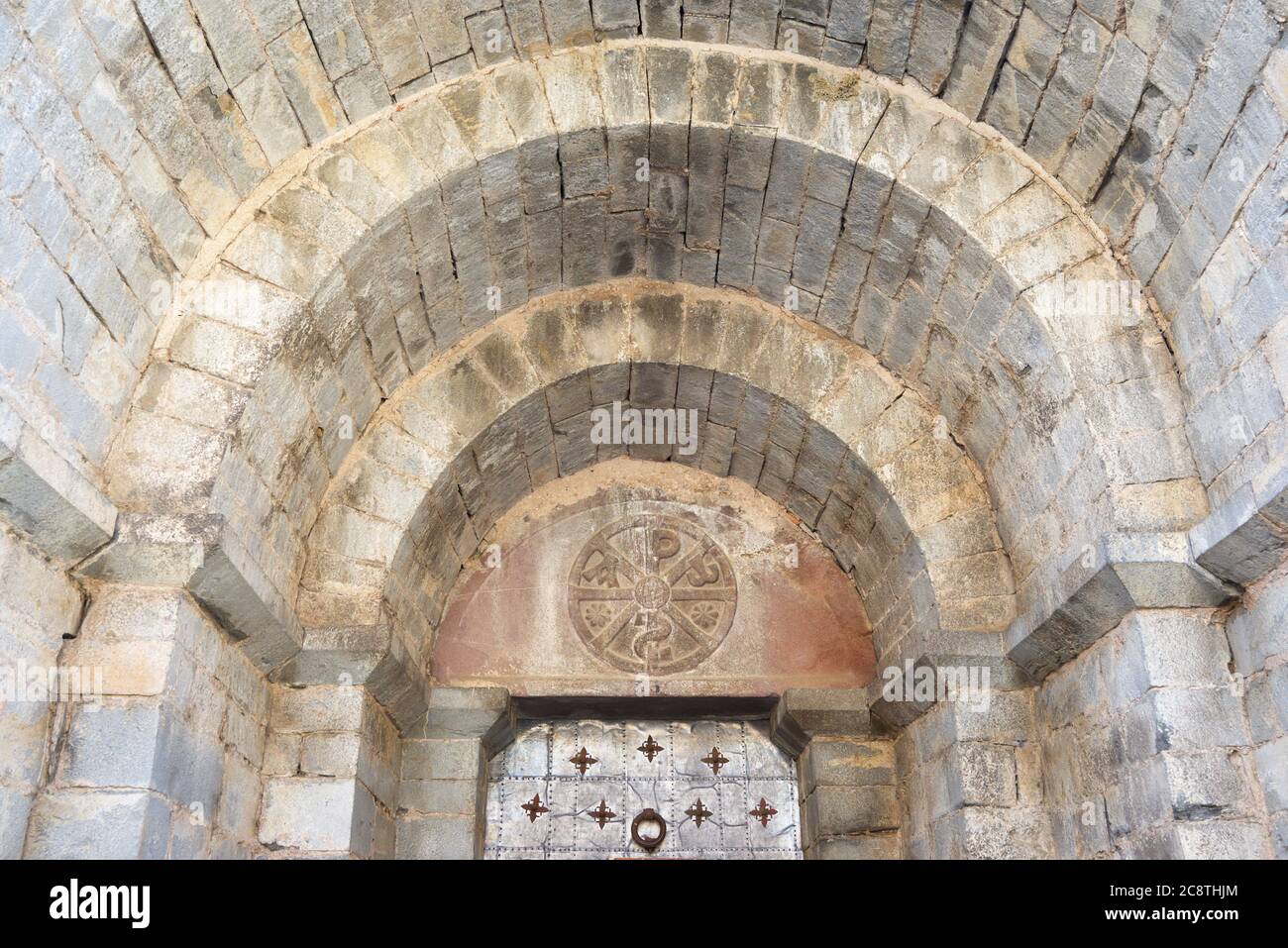 Romanesque monastery of Saint Peter in Siresa, Hecho Valley, Pyrenees ...