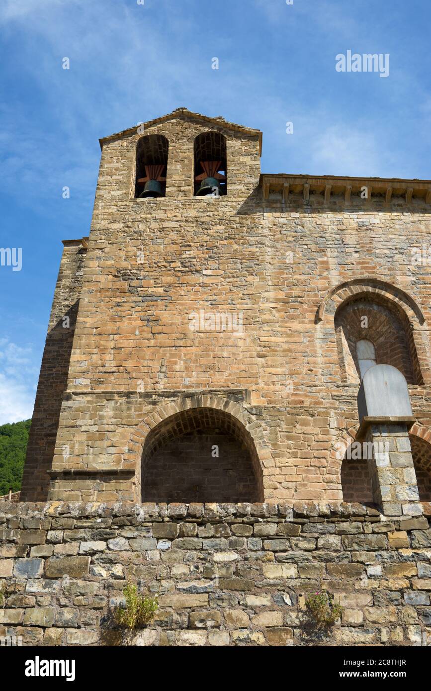 Romanesque monastery of Saint Peter in Siresa, Hecho Valley, Pyrenees ...