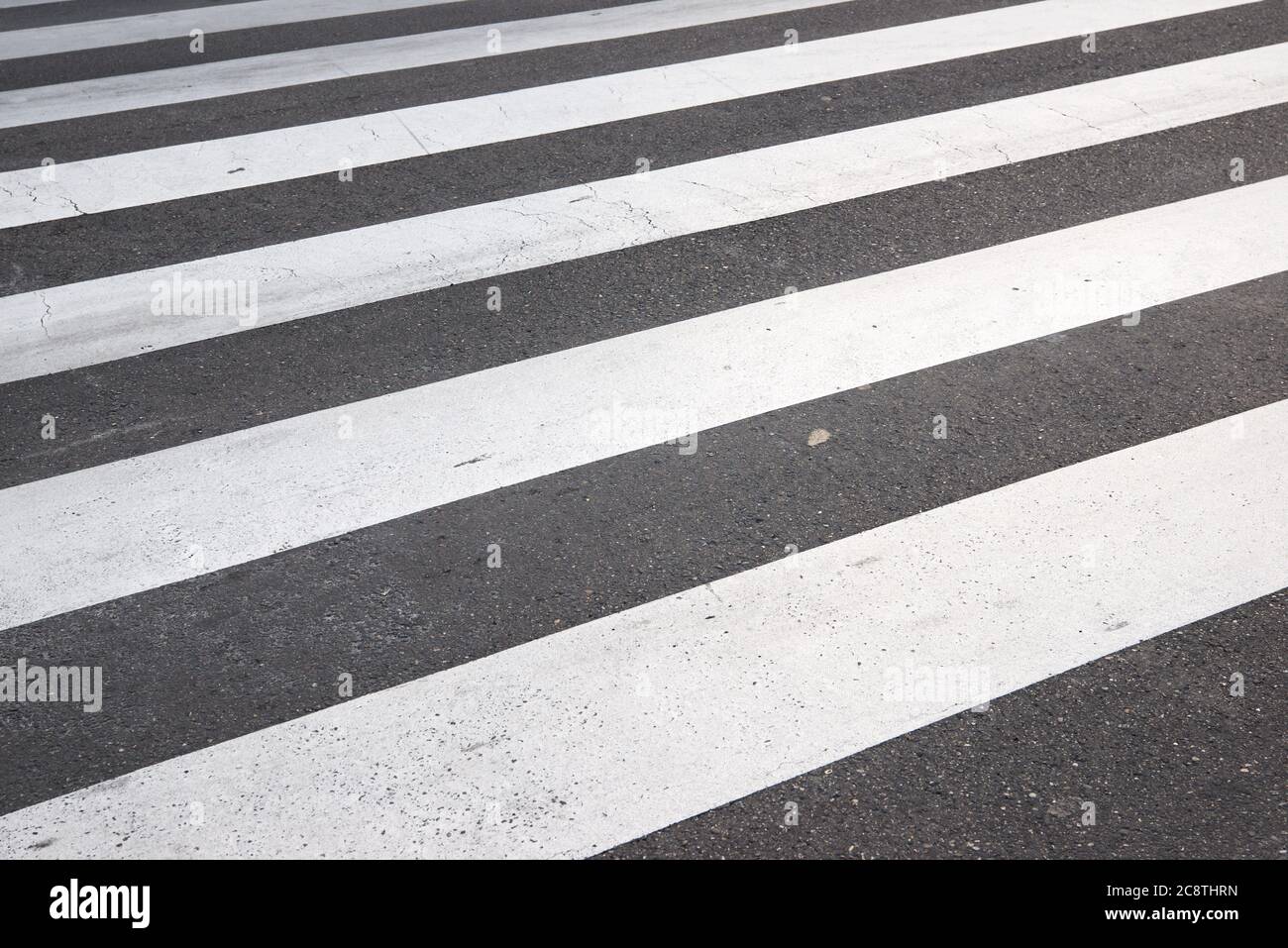 Zebra crossing without anyone crossing it Stock Photo - Alamy