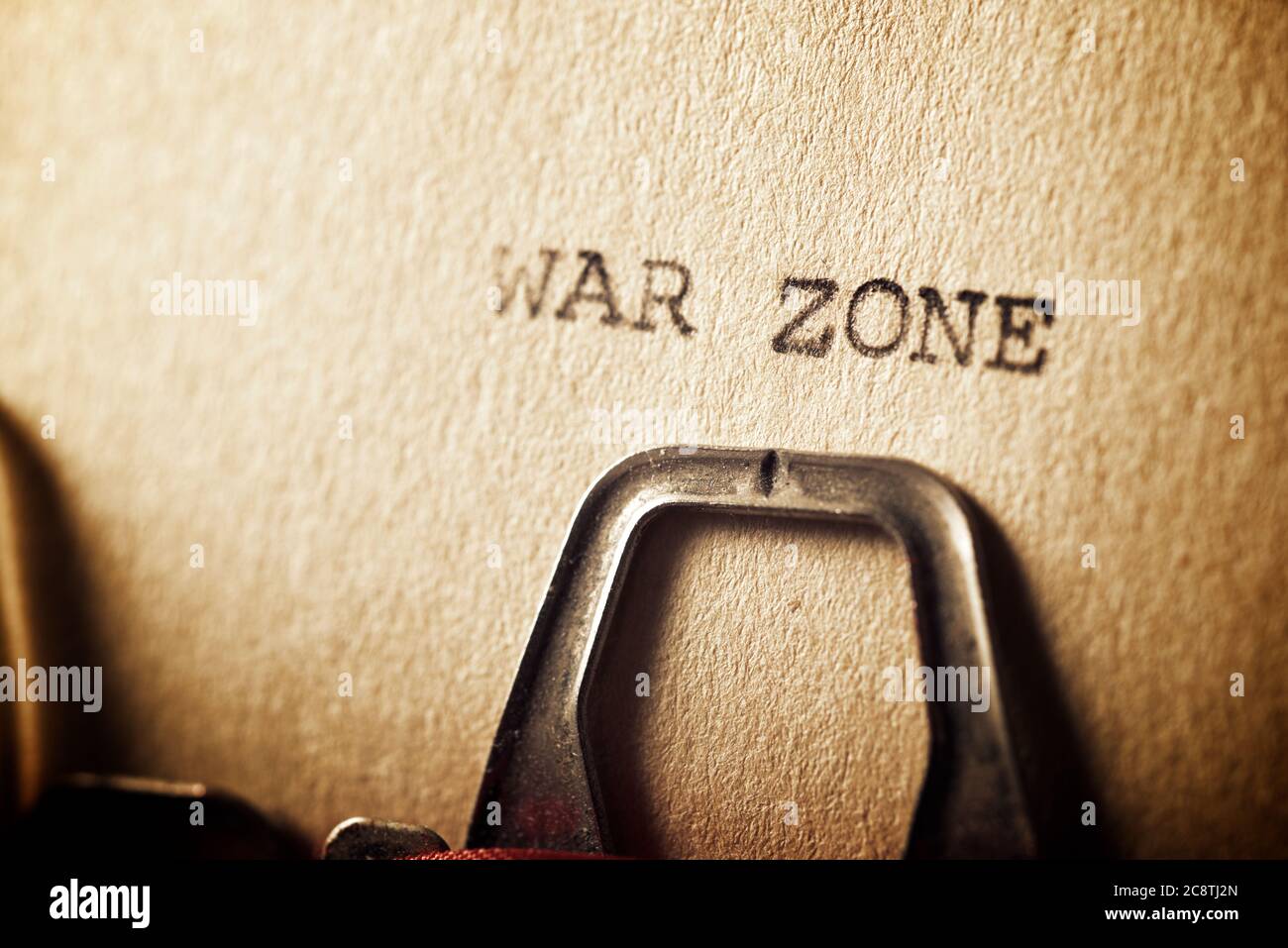 War zone text written on a paper Stock Photo - Alamy