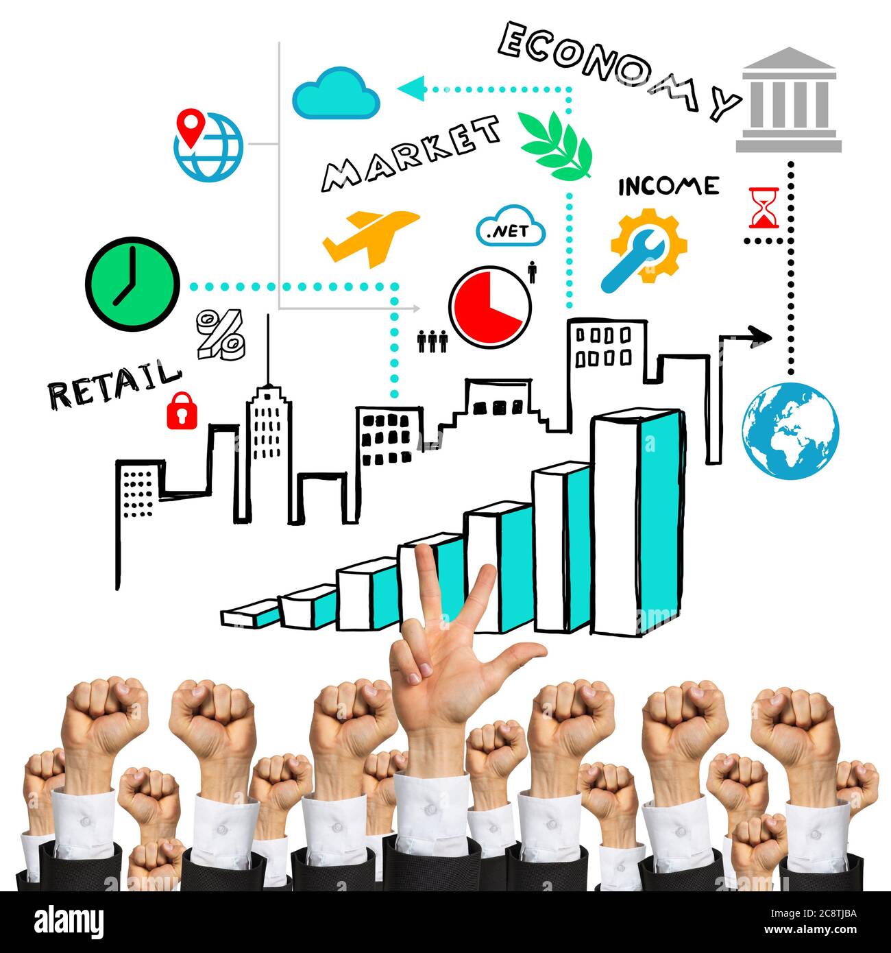 Business and teamwork concept Stock Photo - Alamy