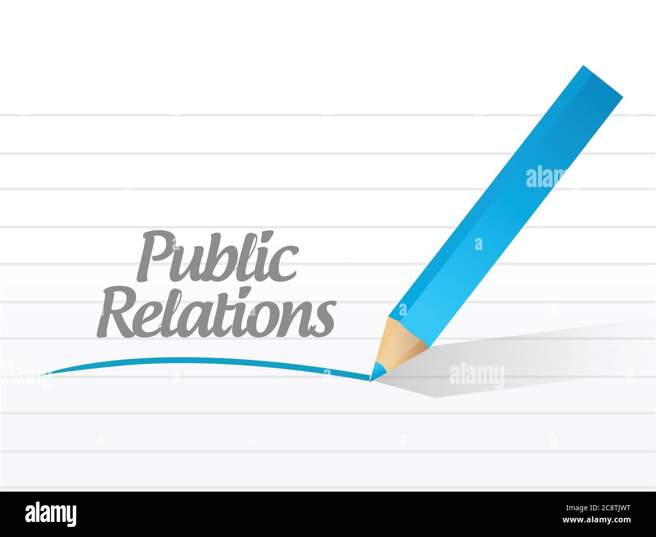 Public relations message illustration design over a white background ...