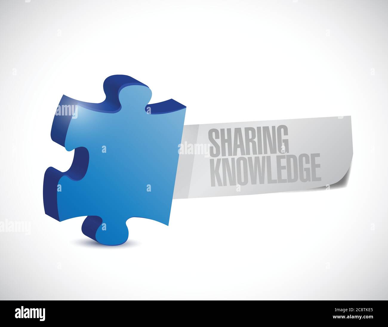 Sharing knowledge sign illustration design over a white background ...