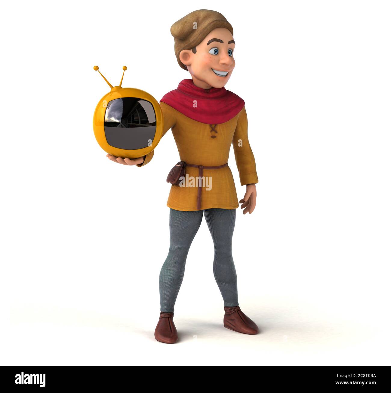 3D Illustration of a medieval historical character Stock Photo - Alamy