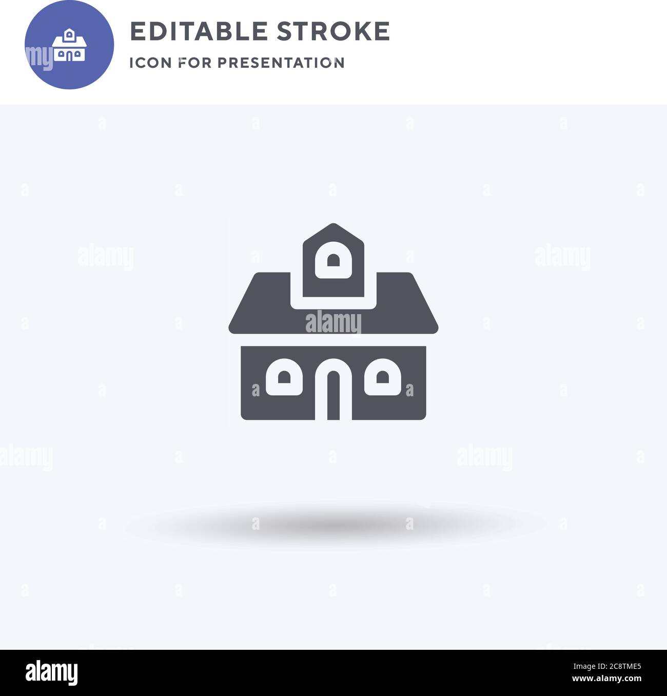 House icon vector, filled flat sign, solid pictogram isolated on white ...