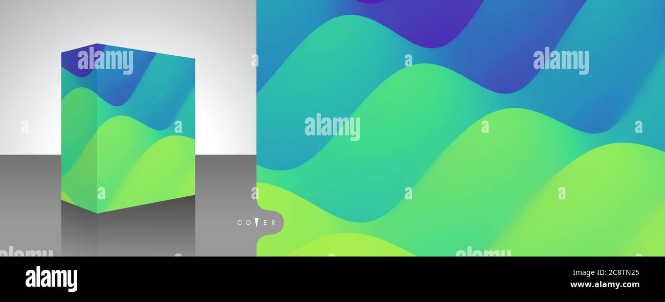 Realistic packaging box. Product packing. Abstract background with ...