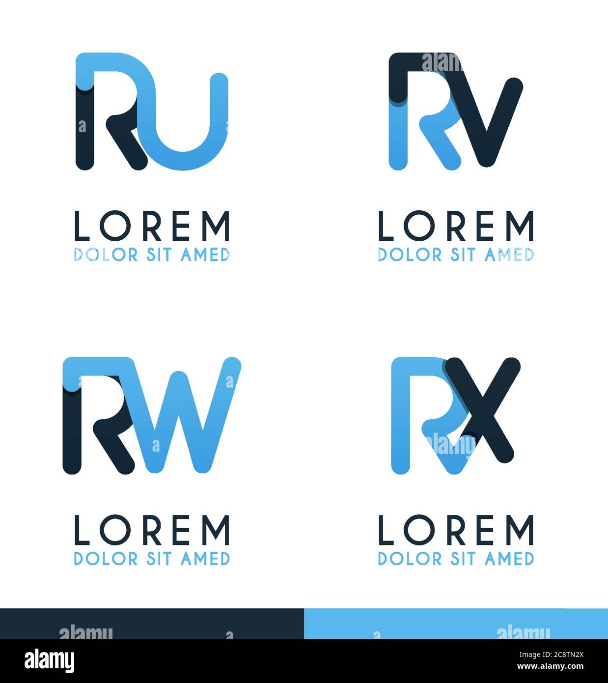 R alphabet logo concept for company or corporations industry, print ...
