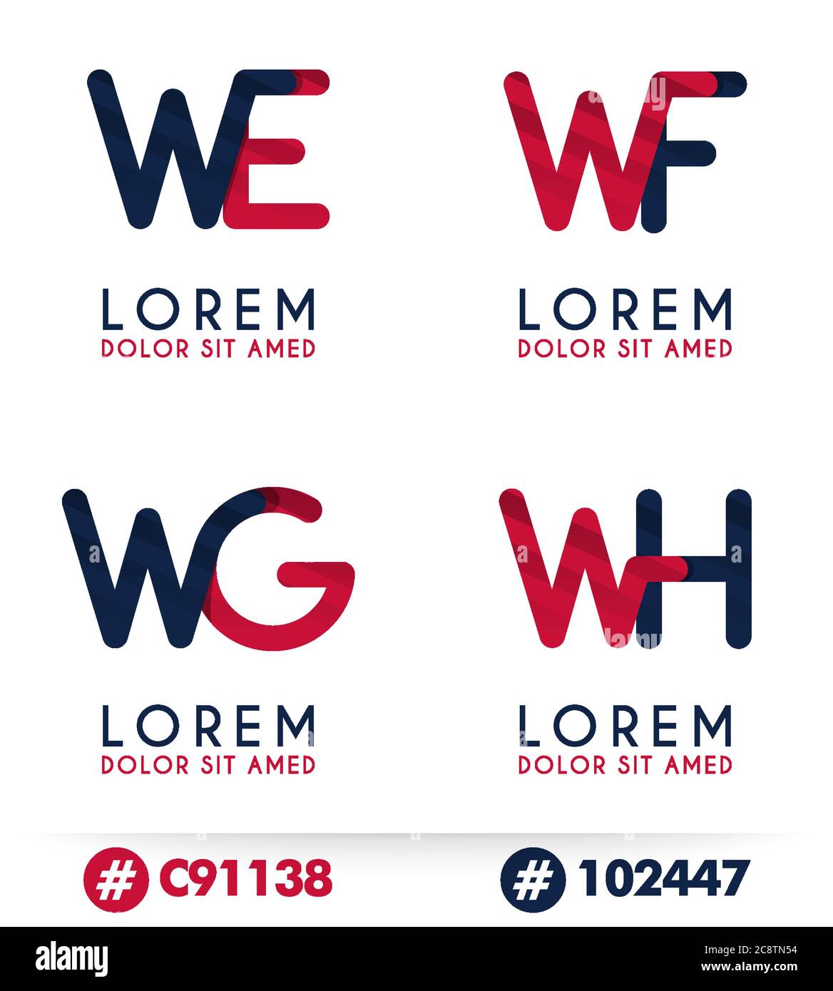 Wf text Stock Vector Images - Alamy
