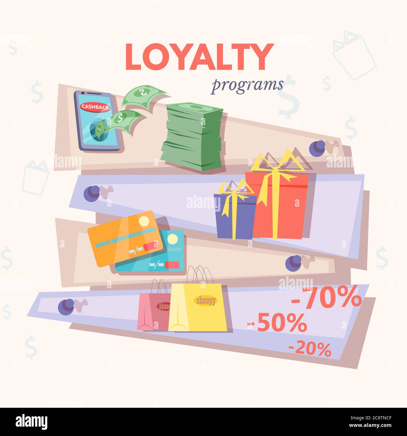 Loyalty program banner vector template Stock Vector Image & Art - Alamy