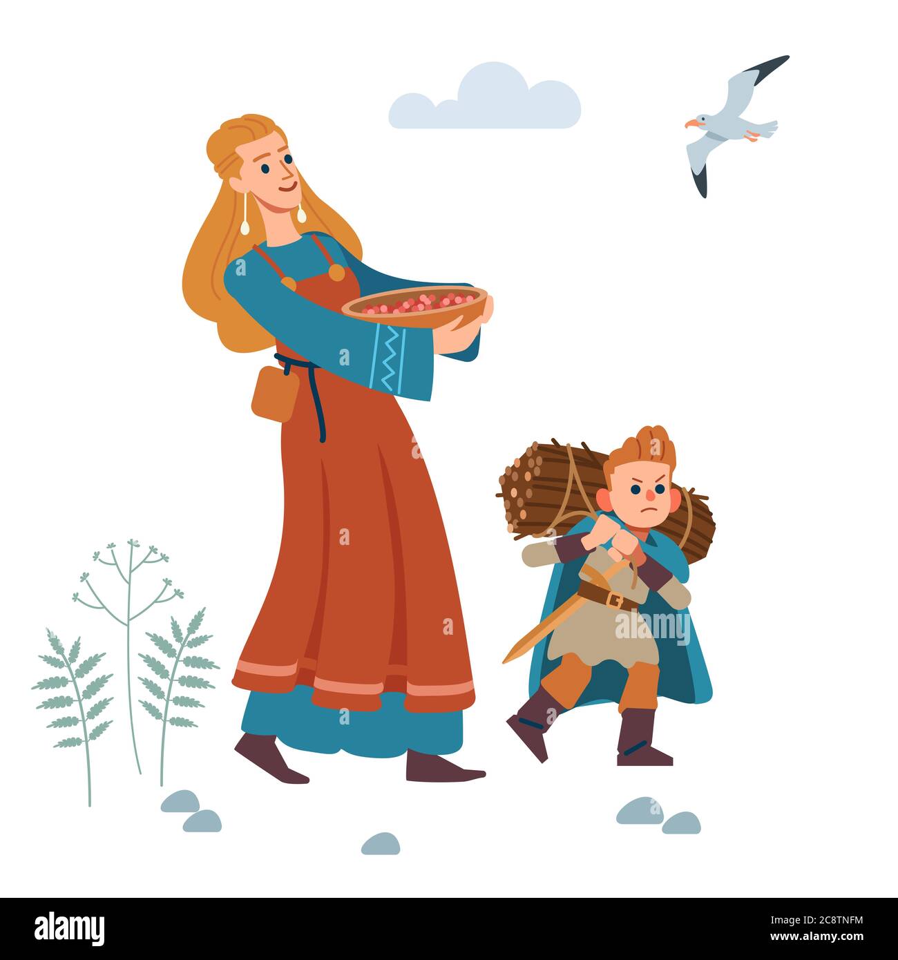 Medieval Woman And Mother High Resolution Stock Photography and Images ...