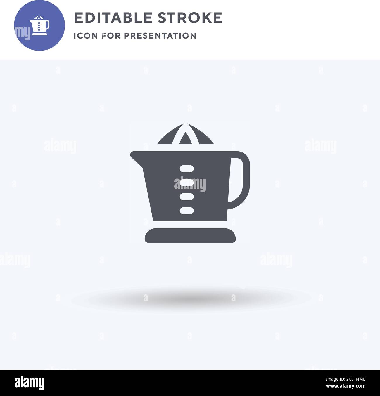 Squeezer icon vector, filled flat sign, solid pictogram isolated on ...