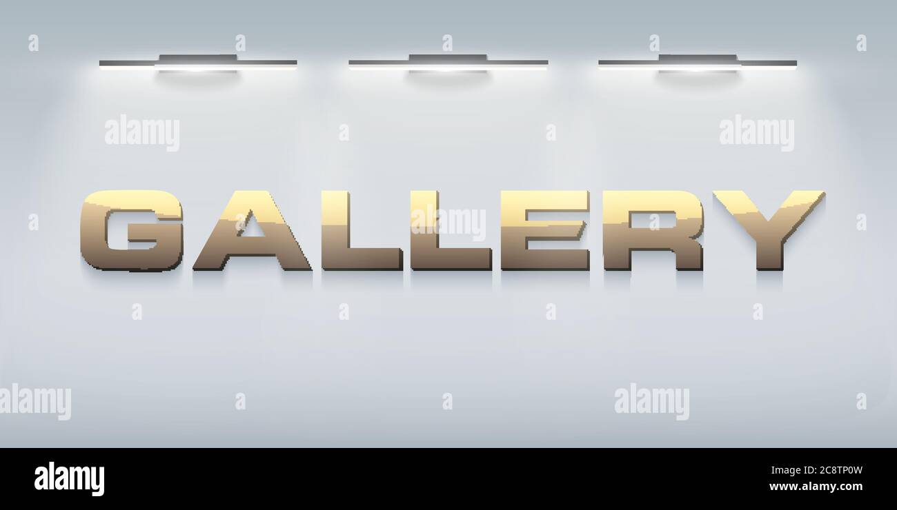 Gallery label and signboard Stock Vector Image & Art - Alamy