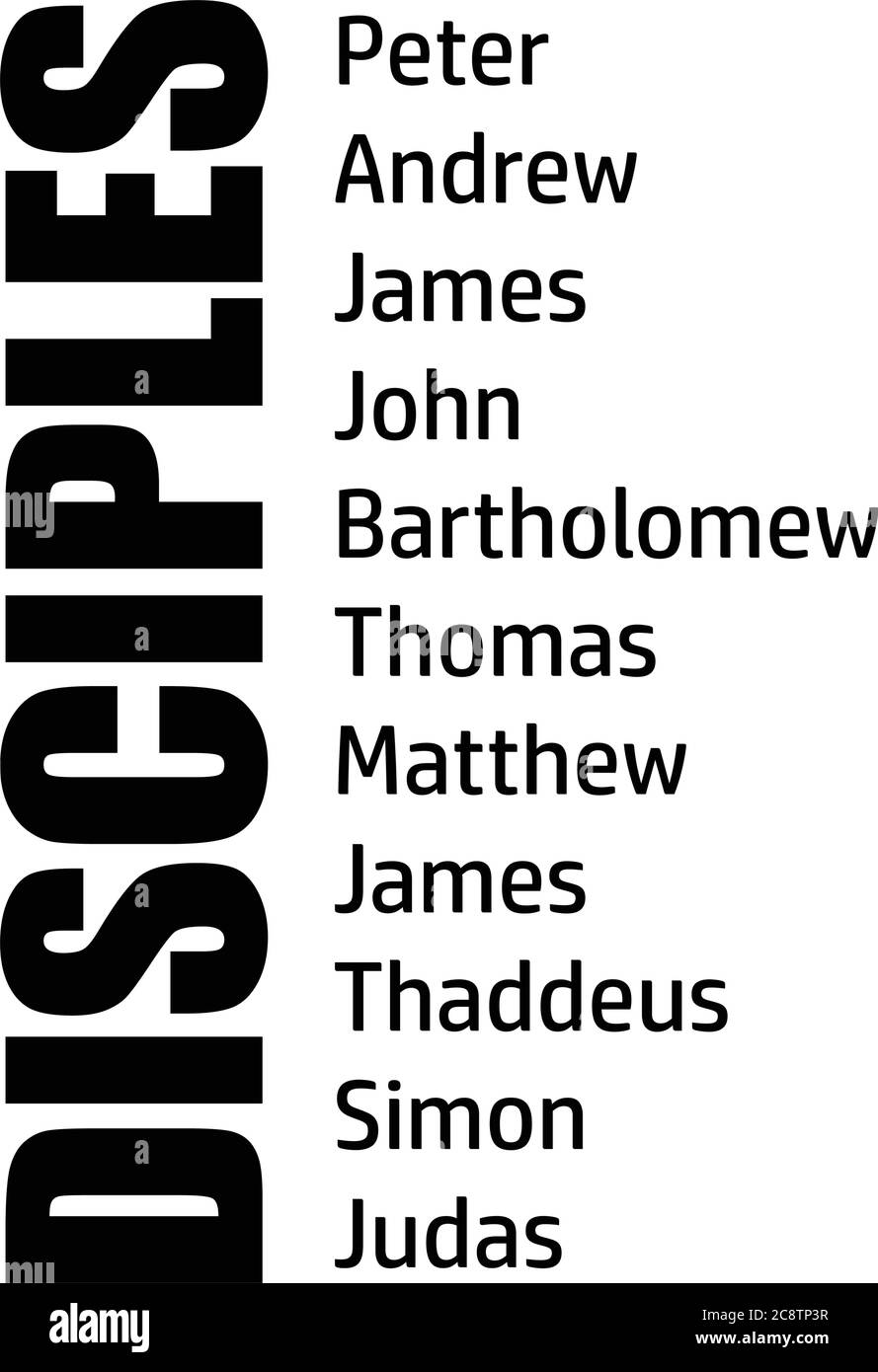 Disciples prayer Black and White Stock Photos & Images - Alamy