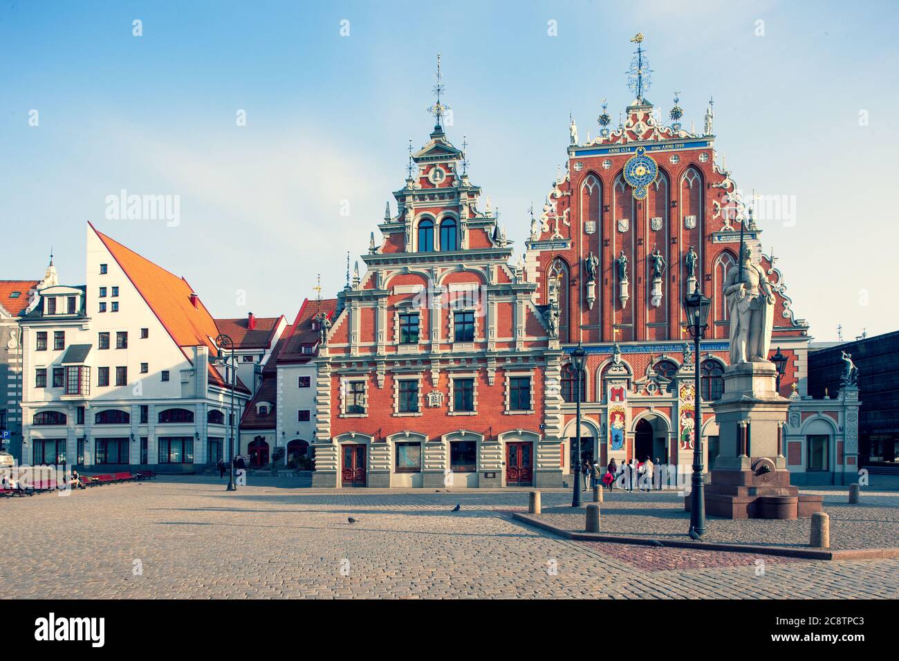 The famous house of the blackheads in Riga Stock Photo - Alamy