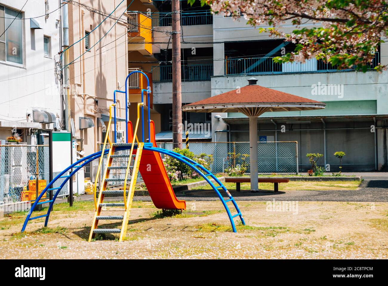 Colorful playground park at spring in Japan Stock Photo - Alamy