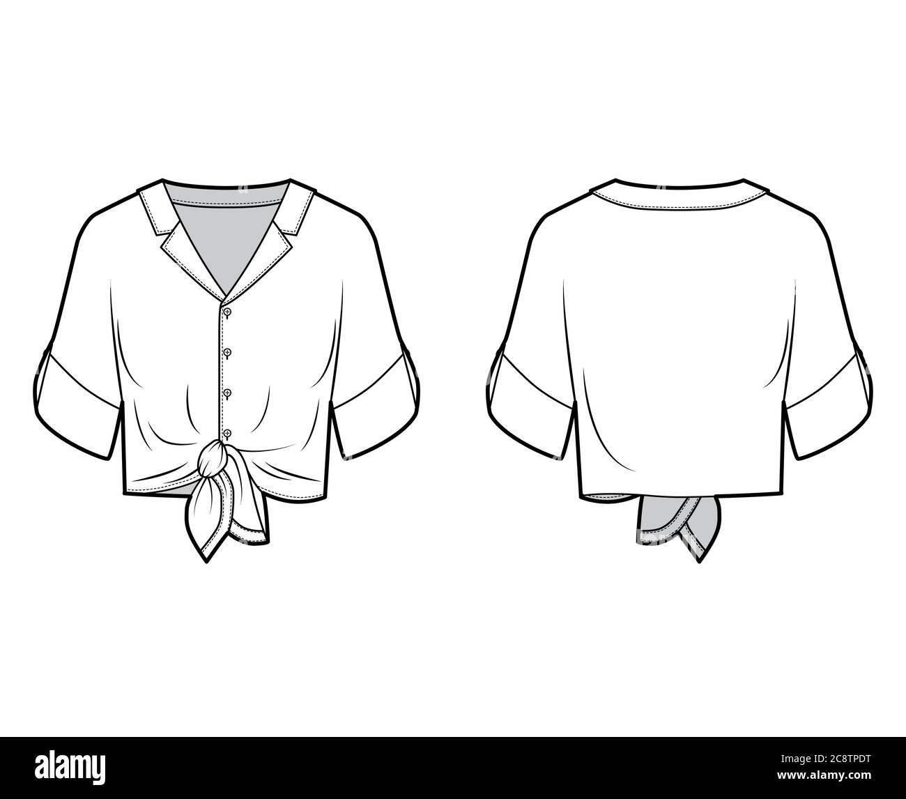 Roll collar Stock Vector Images - Alamy