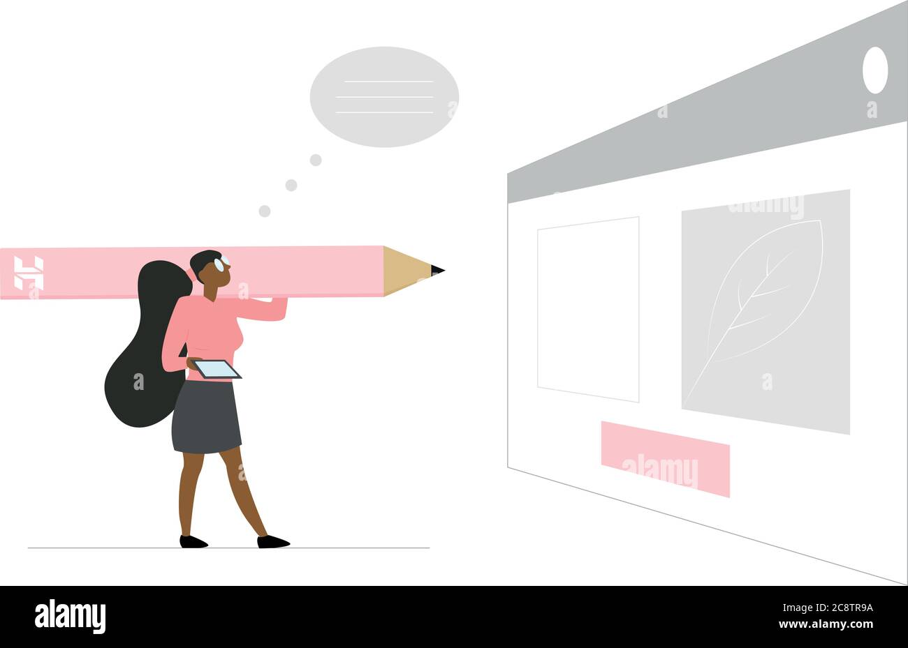 Blog illustration hi-res stock photography and images - Alamy