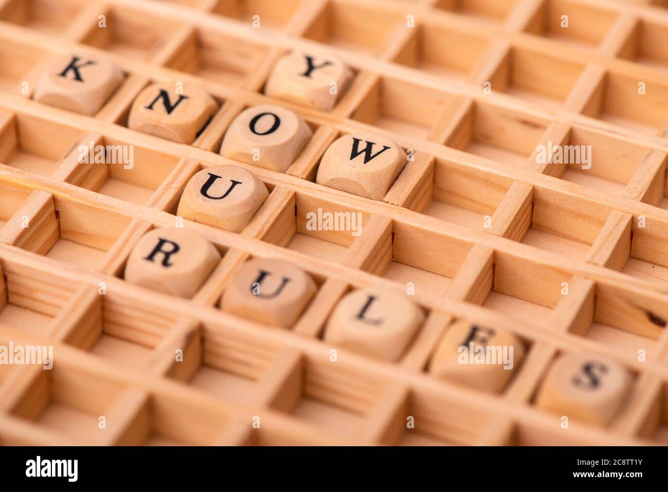 word cloud for know your rules Stock Photo - Alamy