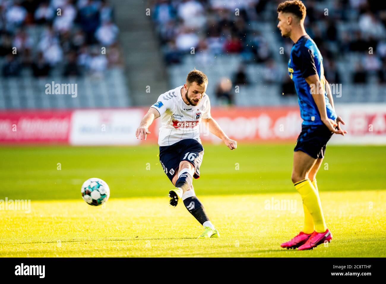Aarhus, Denmark. 26th July, 2020. Casper Hojer Nielsen (16) of AGF seen ...