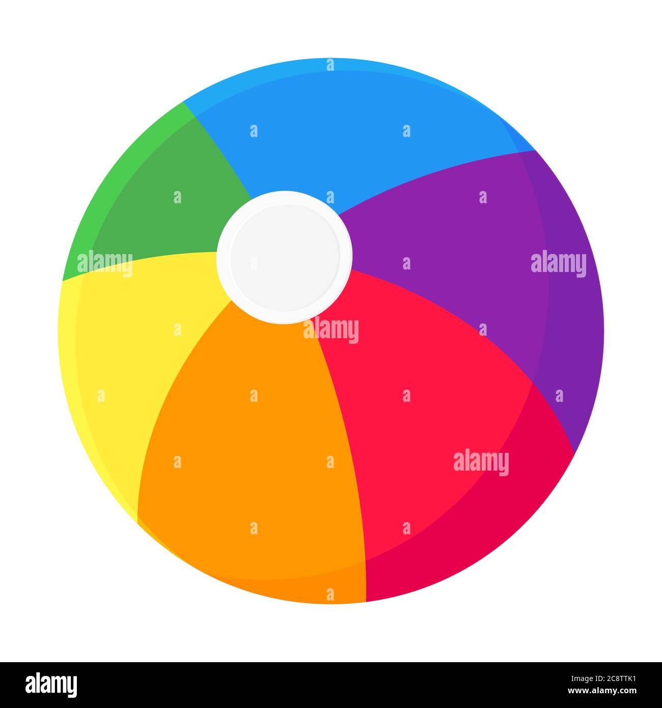 Beach ball flat style design vector illustration icon sign isolated on ...