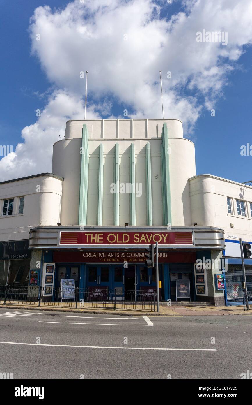 Iconic Art Deco frontage of the Old Savoy, formerly the Jesus Centre ...
