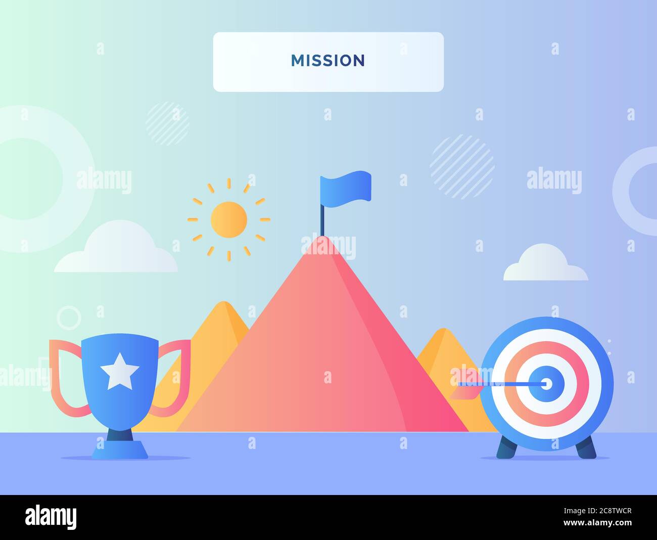 Center star mountain Stock Vector Images - Alamy