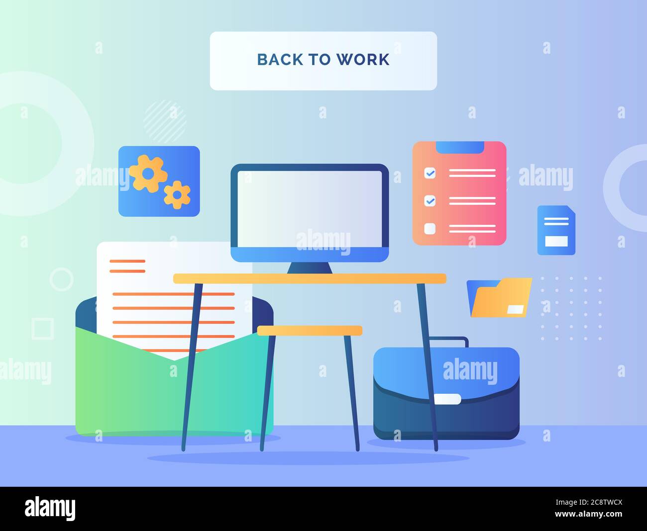Back office system Stock Vector Images - Alamy