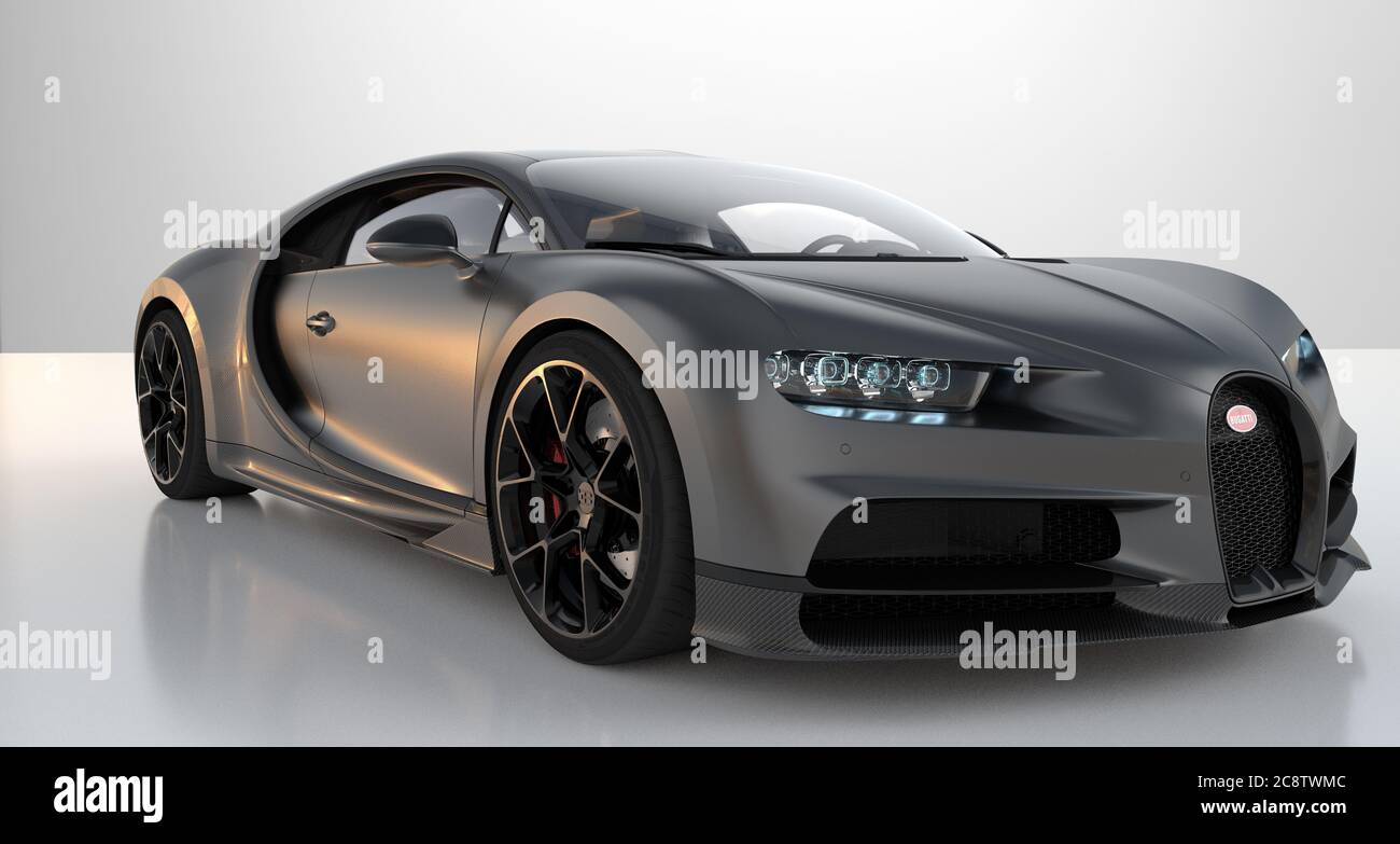 Bugatti Chiron on a white background Stock Photo - Alamy