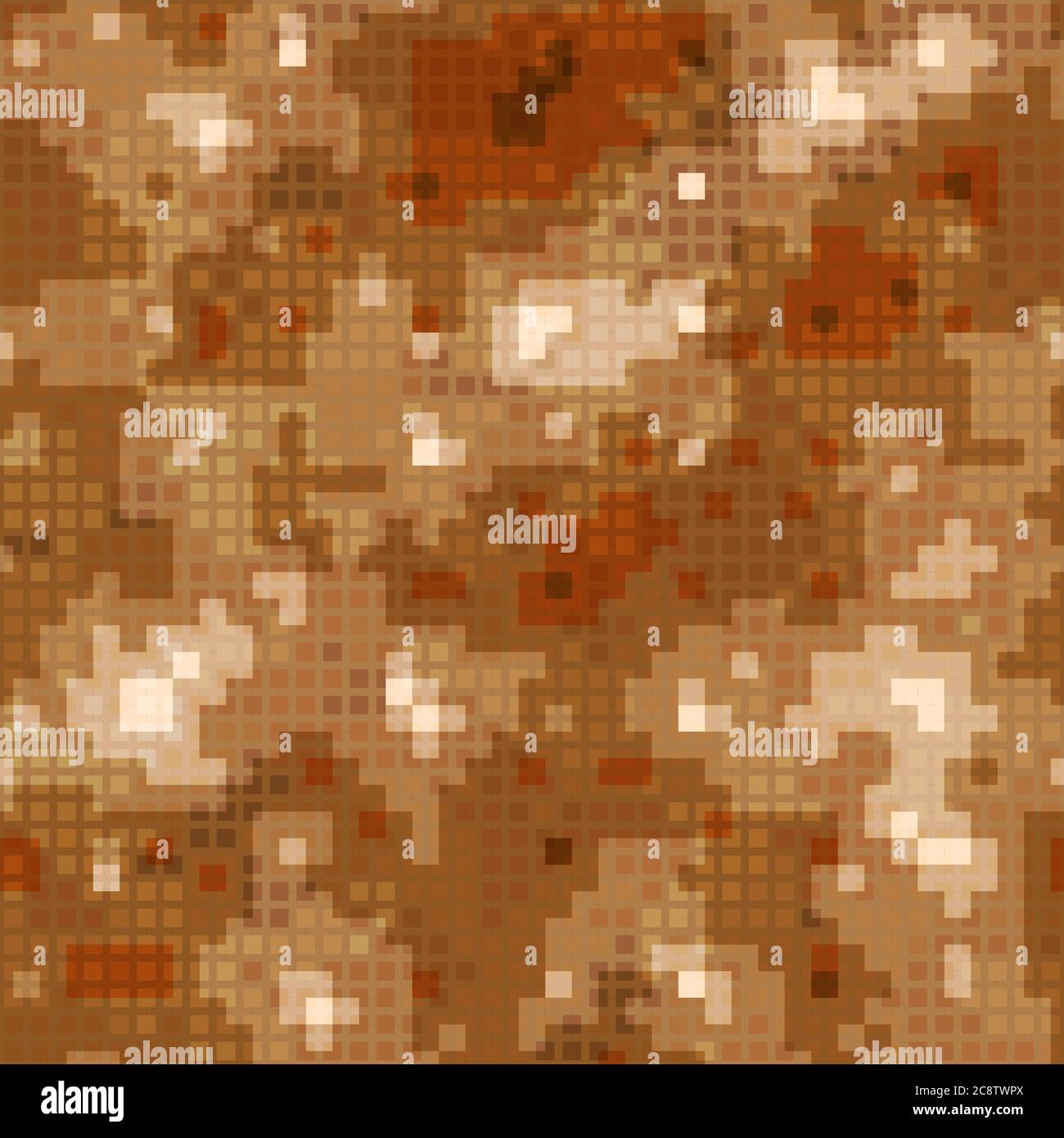 Military camouflage seamless pattern. Urban digital pixel style Stock ...