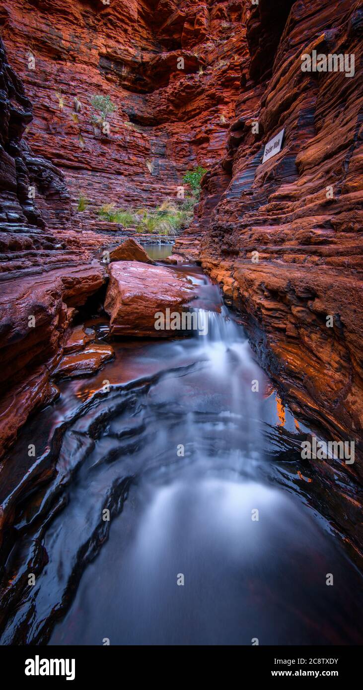 Beautiful shot of the Karijini National Park Gorges Pilbra in Australia ...