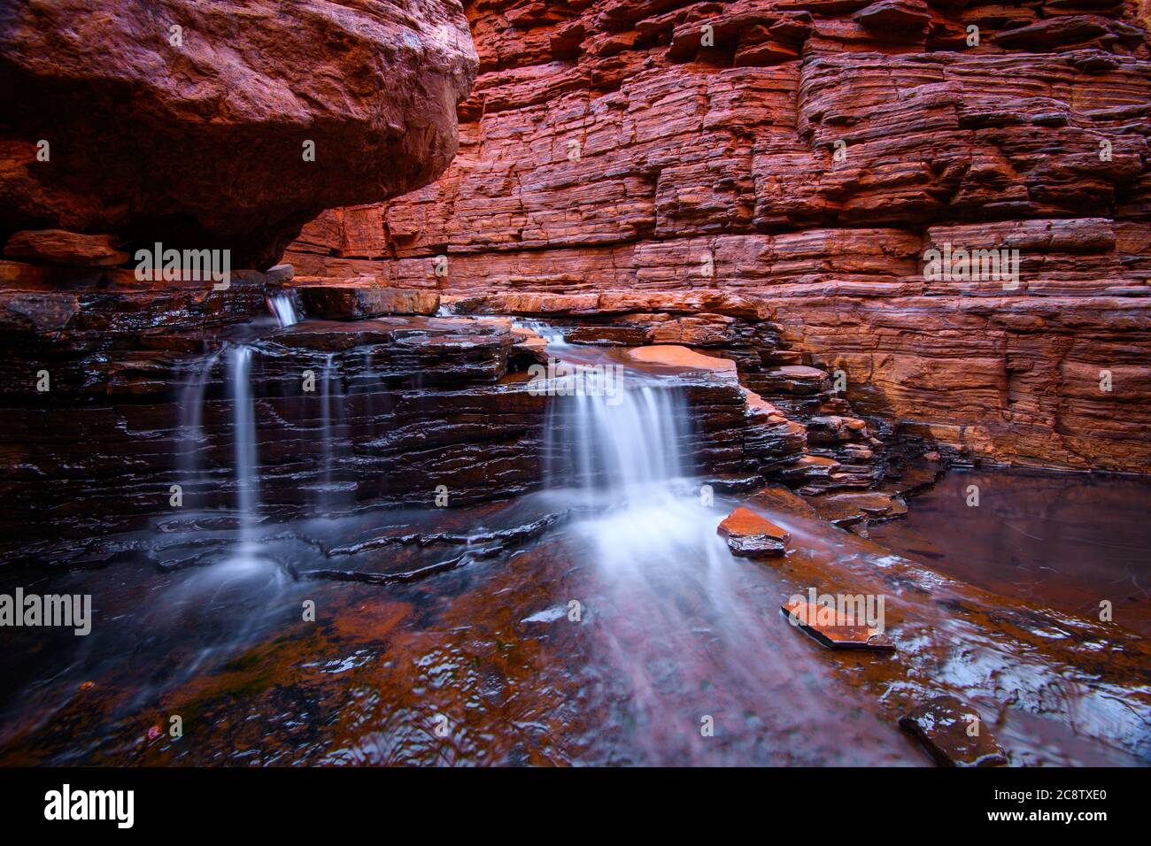 Beautiful shot of the Karijini National Park Gorges Pilbra in Australia ...