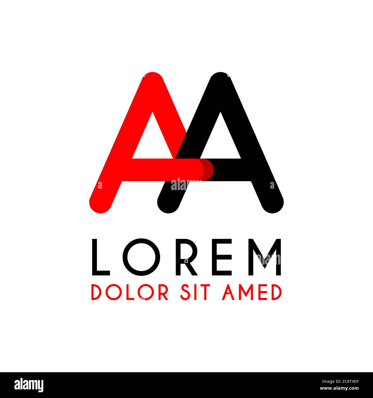 Initial letter aa hi-res stock photography and images - Alamy