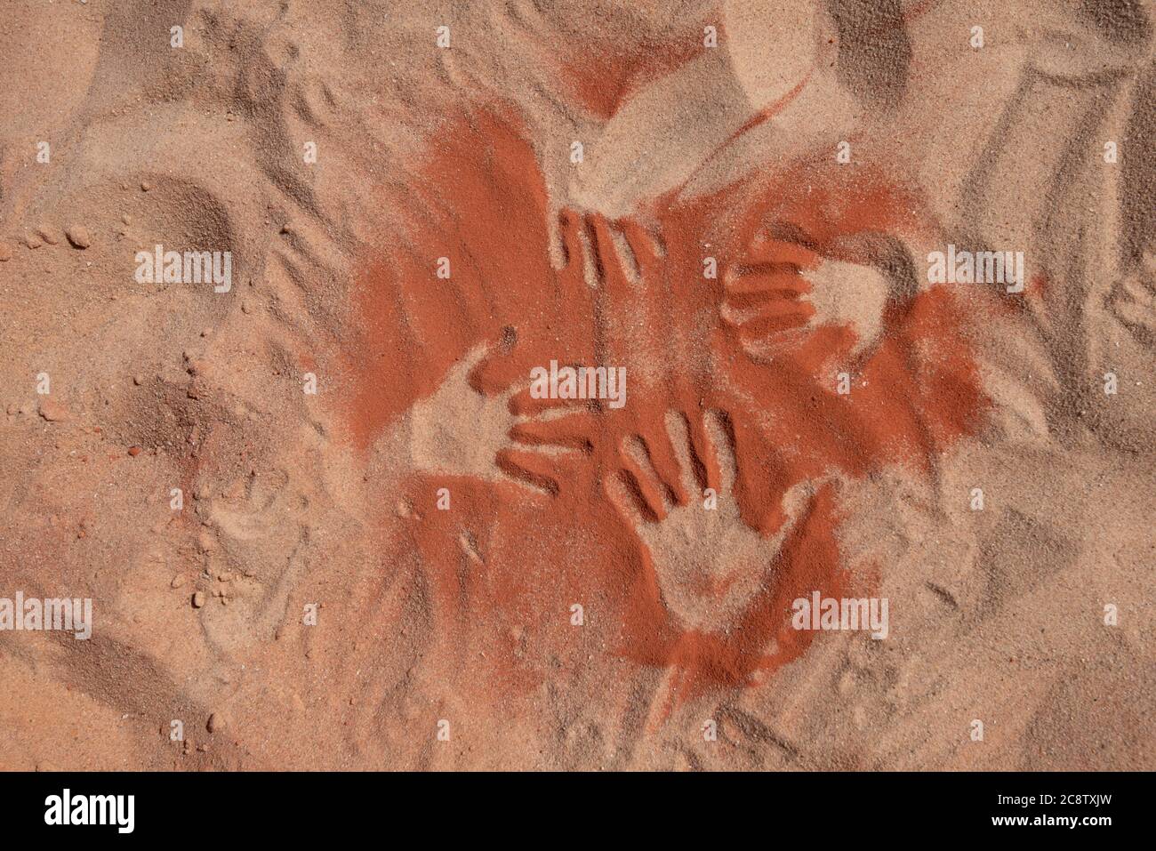 Closeup shot hand prints hi-res stock photography and images - Alamy