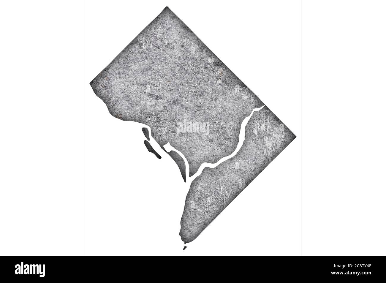 Outline map washington dc Cut Out Stock Images & Pictures - Alamy