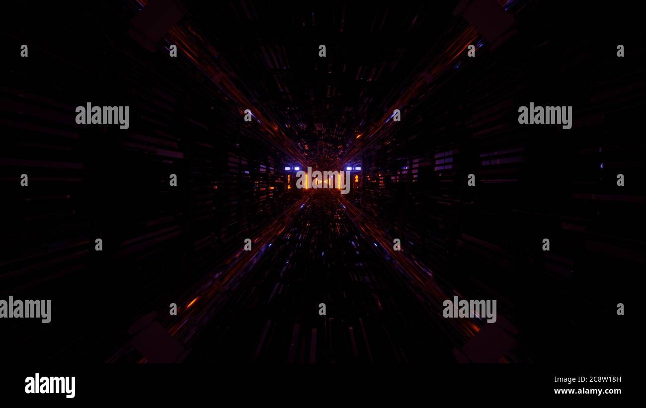 Seamless Loop of Interstellar Travel 3d illustration background Stock ...