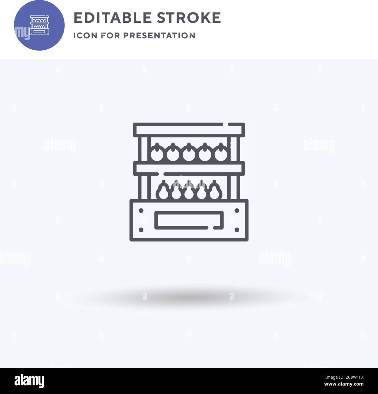 Rack icon vector, filled flat sign, solid pictogram isolated on white ...