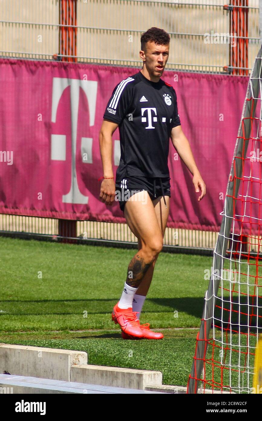 Muenchen, Germany July 25, 2020: 1st BL - 20/21 - FC Bayern Munich ...