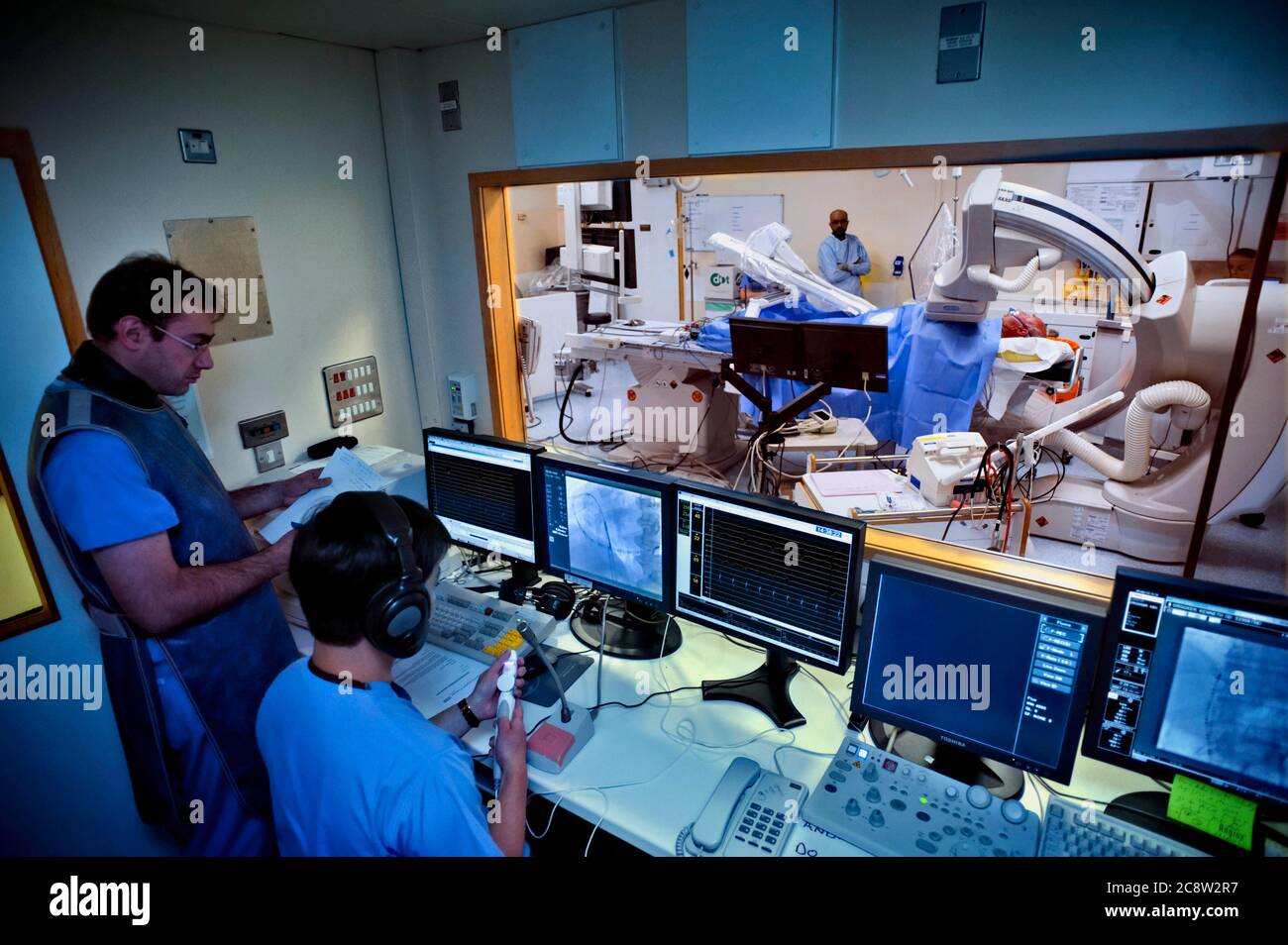 Remote catheter ablation for cardiac fibrillation Stock Photo - Alamy