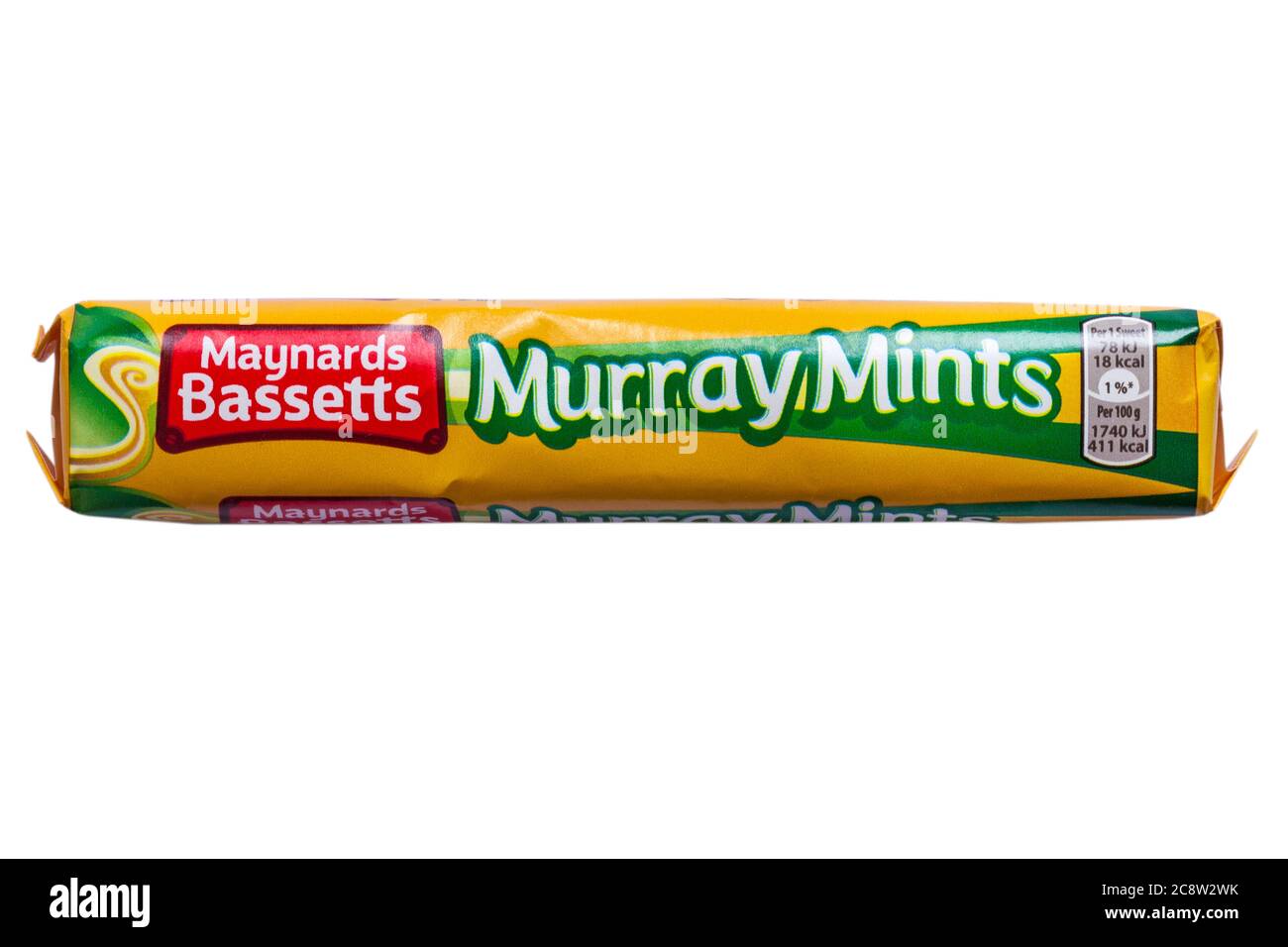 Packet of Maynards Bassetts Murray Mints isolated on white background ...
