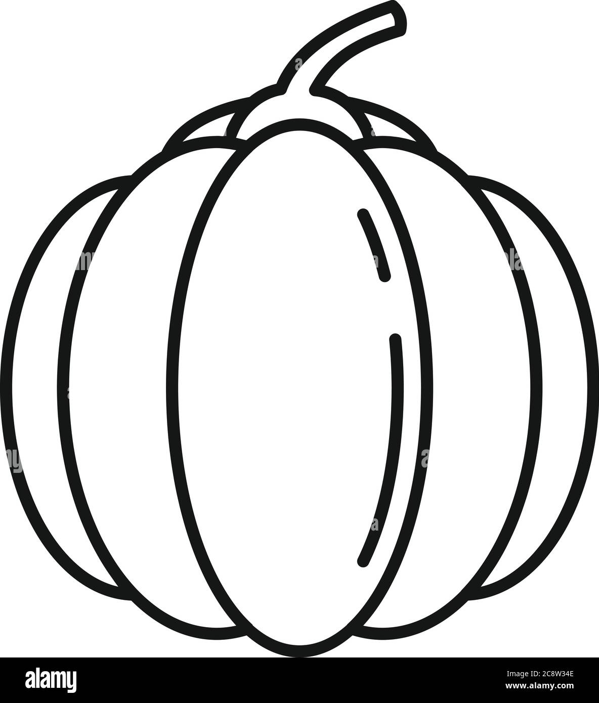Guava icon. Outline guava vector icon for web design isolated on white ...