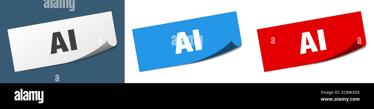 ai ribbon sign. ai vintage retro band Stock Vector Image & Art - Alamy