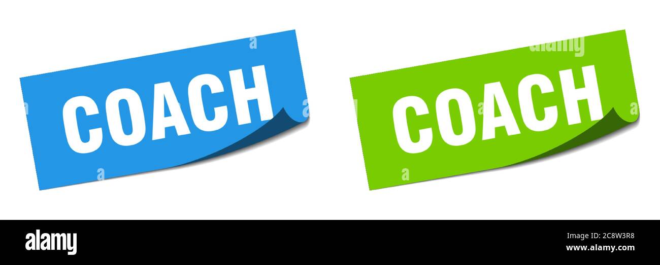 coach ribbon sign. coach vintage retro band Stock Vector Image & Art ...