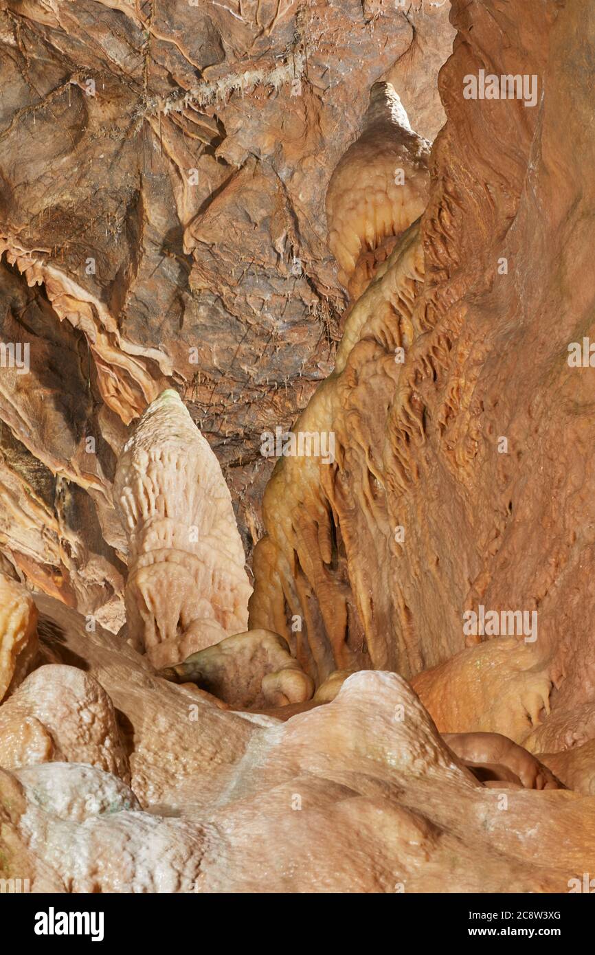 The Diamond Chamber, in Gough's Cave, in the Mendip Hills, Cheddar ...