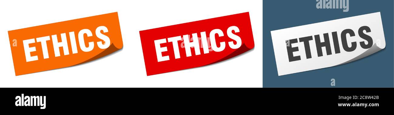 ethics ribbon sign. ethics vintage retro band Stock Vector Image & Art ...